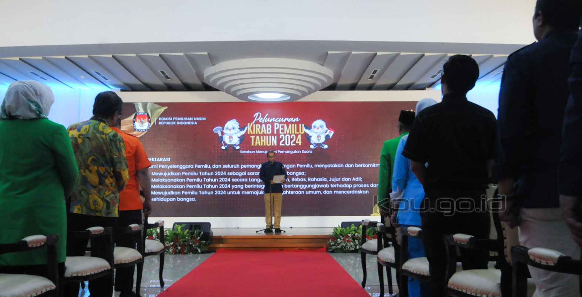 Peluncuran Kirab Pemilu 2024: Setahun Menuju Hari Pemungutan Suara - KPU Peluncuran Kirab Pemilu 2024: Setahun Menuju Hari Pemungutan Suara - KPU